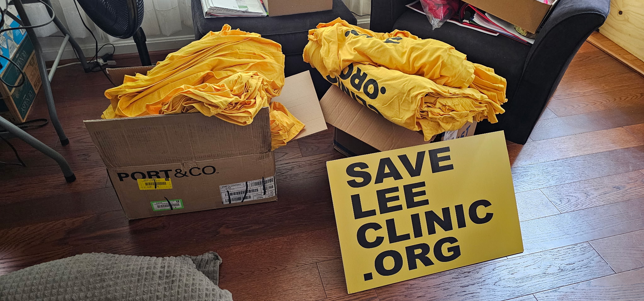 Shirts & Yard Signs Are In! – SaveLeeClinic.org